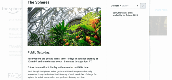 Amazon The Spheres Booking Tips and Visitor Experience in Seattle: A ...